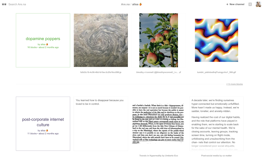 Alternative blogging — alisa.wtf